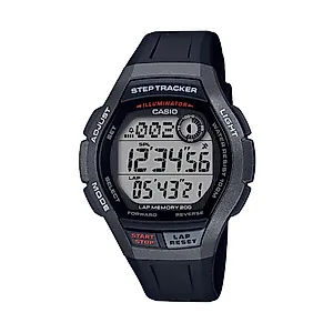 Casio Men's WS- 2000H- 1AVCF Step Tracker Digital Display Quartz Black/Black Watch