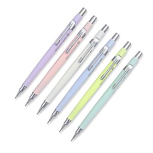 COLNK Mechanical Pencil Set, 6PCS Pastel Art Mechanical Pencils for Drawing& Sketching, Cute 0.5mm Pencils Mechanical for Girls Women Students