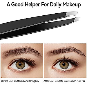 Tweezers Set-4 Pieces Gotcha You Looked Circle Punch Game - Sticker.1 (Black)