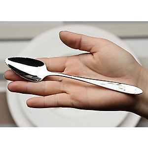 2 Pieces Stainless Steel Grapefruit Serrated Edge Spoon