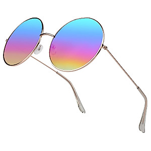 Pride Rainbow Sunglasses Gay LGBTQ Accessories Bisexual Stuff Festival Futuristc
