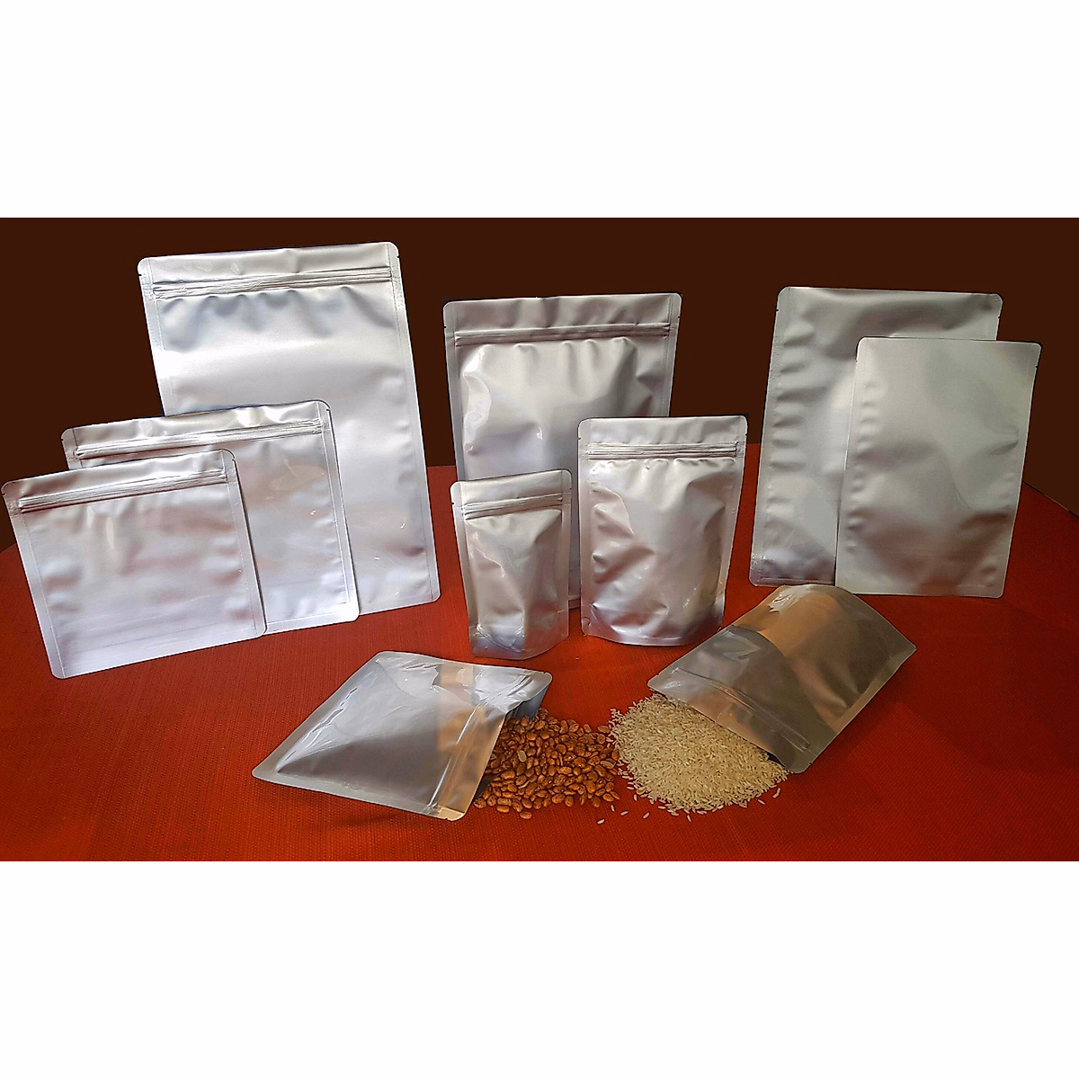 Retort Pouches Bags for Retort Pressure Canning (100, 1 PINT 7 x 10 inch) Gold