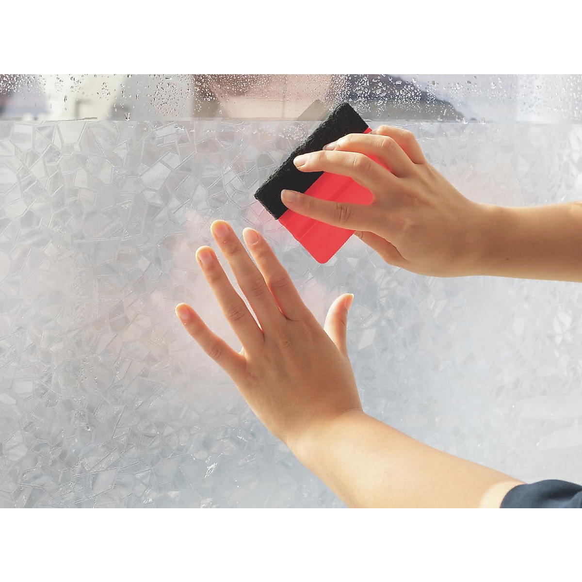 d-c-fix 346-0166 Self-Adhesive Privacy Glass Window Film, Splinter, 17" x 78" Roll