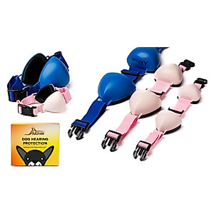 ARpaw Dog Ear Muffs for Noise Protection 29db - Noise Cancelling Headphones for Hearing Protection - Dog Ear Covers for Reduce Noise - Dog Ear Plugs for Anxiety Relief - Ear Protection (Large, Pink)