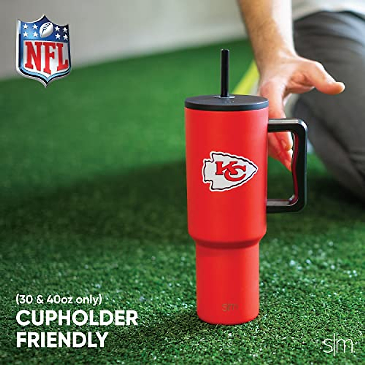 Simple Modern Officially Licensed NFL 40oz Tumbler with Handle and Straw Lid | Football Thermos Gifts for Men, Women, Christmas | Trek Collection | Dallas Cowboys