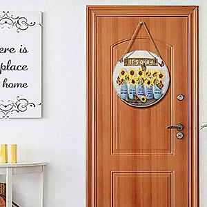 Allijune Connected Psychedelic Art Print, Mushroom Decor, Mental Health Art, Hippie Decor,Fungi Woman,Bohemian Feminine Wall Art. Home Office Farmhouse Yard Garden Synthetic Wood 12 x 12 inches