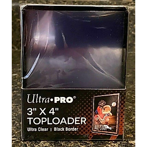Ultra Pro 3" X 4" Black Border Toploader 25ct