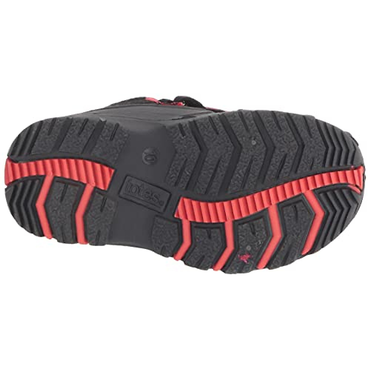 totes Boy's Unisex Kids Bradley Snow Winter Boots, Black/Red, 11 Little