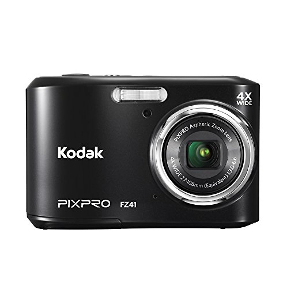 Kodak PIXPRO Friendly Zoom FZ41 16 MP Digital Camera with 4X Optical Zoom and 2.7" LCD Screen (Black)
