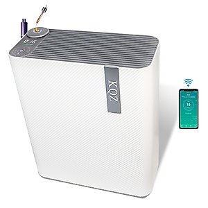 KQZ Air Purifiers for Home Large Room H13 Hepa 70W Power CADR 300m³/h Up to 2011 Sq Ft, Carbon Air Purifier With humidification Aromatherapy, Air Quality Monitor, Filters 99.97% Odors, Dust, Pollen