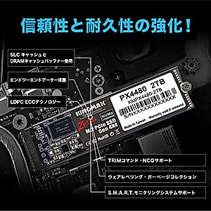KINGMAX SSD M.2 1TB PX4480 Series Type2280 NVMe PCIe Gen4x4 (Max Read: 5,000MB/s) 3 Year Warranty Authorized Dealer KMPX4480-1TB