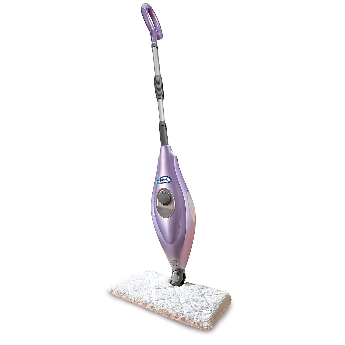 Shark S3504AMZ Steam Pocket Mop Hard Floor Cleaner with 1 Rectangle and 1 Triangle Mop Head, Natural Powerful Steam, Easy Maneuvering, Triangle & Rectangle Washable Pads, Quick Drying, Purple