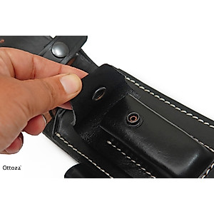 Ottoza TOP GRAIN Leather Knife Sheaths for Fixed Blade Knives, Leather Knife Sheath for Belt, Leather Knife Holster Belt Knife Holder, Vertical Knife Sheath for Belt No:352