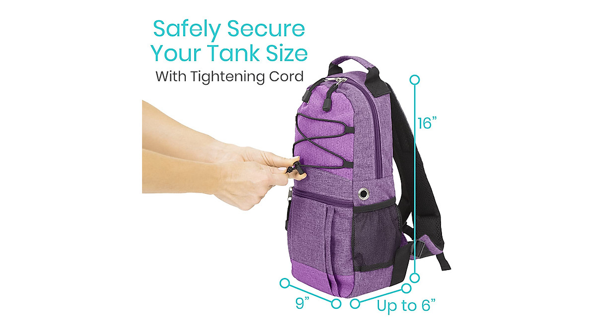 Vive Oxygen Tank Holder Bag - Portable & Adjustable