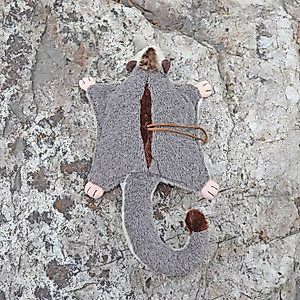 ZHONGXIN MADE Sugar Glider Plush - Realistic Sugar Glider Stuffed Animal, 8.5 inch Plush Toy, Furry Stuff Gifts for Kids