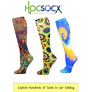 HOCSOCX Kapow! Socks Performance Liner Moisture-Wicking Protection for Field Hockey, Ice Hockey, Soccer, and Skiing | Large