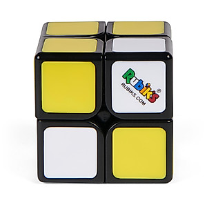 Rubik's Apprentice, 2x2 Beginner Cube 3D Puzzle Game Stress Relief Fidget Toy Easy Activity Cube Travel Game Gift Idea, for Adults & Kids Ages 7 and up