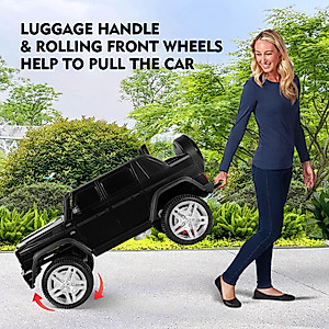 JOYLDIAS Kids Ride On Cars, Licensed Mercedes-Benz Maybach G650S, 12V7AH Battery Powered Toy Electric Car for Kids with 2.4GHz Remote Control, 2 Motors, 3 Speeds, Lock, Music, Horn, LED Lights, Black