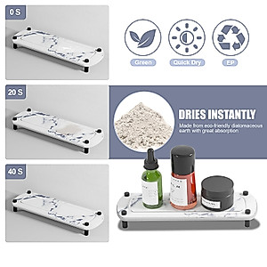 Slow Slog Sink Organizer Fast Dry, Instant Dry Sink Caddy, Bathroom Sink Organizer, Stone Sink Tray, Instant Dry Sink Organizer for Kitchen