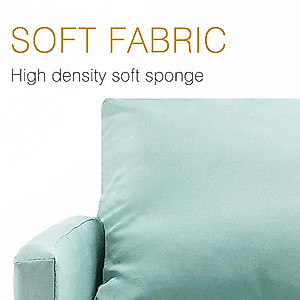 SDADI 51" Loveseat Sofa Couch for Living Room, Love Seats 2-Seater Furniture w/Metal Legs for Compact Small Space, Deep Seated Comfy Sofa for Apartment, Bedroom, Dorm, Office (Blue)