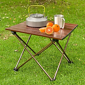 Portable Roll up Camping Table Compact Folding Table in a Bag for Picnic Tent Camp Beach