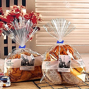 100 Pieces Reusable Blue Plastic Bread Clips Keep Your Food Fresh, Food Storage Bag Clips 7/8 x 1 Inches