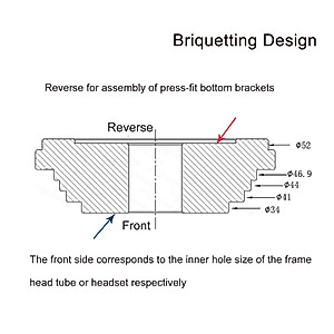 Fdqs Bike Bottom Bracket Install and Removal Tool Kit, Professional Headset Bottom Bracket Press Tool, for Road Mountain Bike BB86/BB30/BB92/PF30 Bearings (Basic:PressFittingTool)