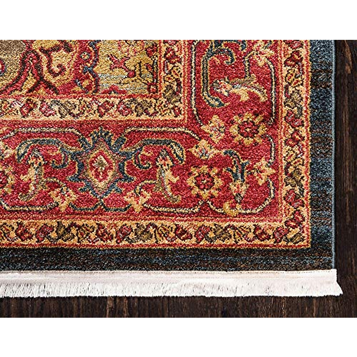 Unique Loom Sahand Collection Area Rug - Arsaces (2' 2" x 3' 1" Rectangle, Navy Blue/ Gray)