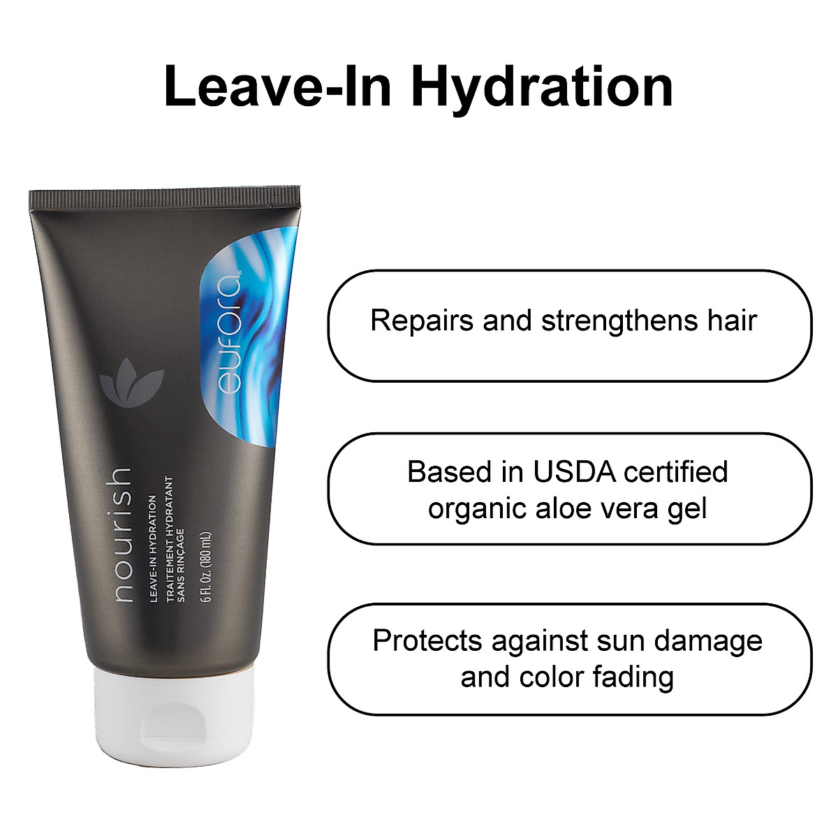 Eufora Nourish Hydrating Shampoo 8.45 oz & Leave In Hydration 6 oz