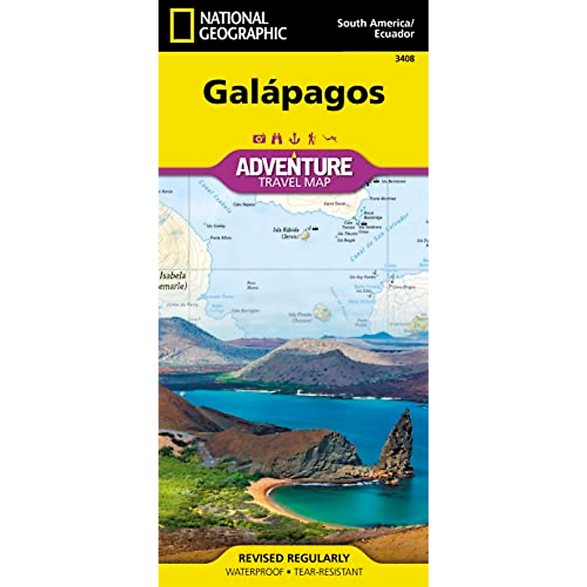 Galapagos Map (National Geographic Adventure Map, 3408)