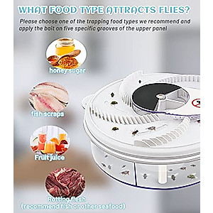 Yaciw Electric Fly Trap, Fly Trap Pest Device Insect Catcher Automatic Flycatcher Fly Trap Pest Reject Control Catcher Insect Repellents Tools