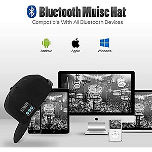 EDYELL Hat with Bluetooth Speaker Adjustable Bluetooth Hat Wireless Smart Speakerphone Cap for Outdoor Sport Baseball Cap is The Birthday Gifts for Men/Women/Boys/Girls
