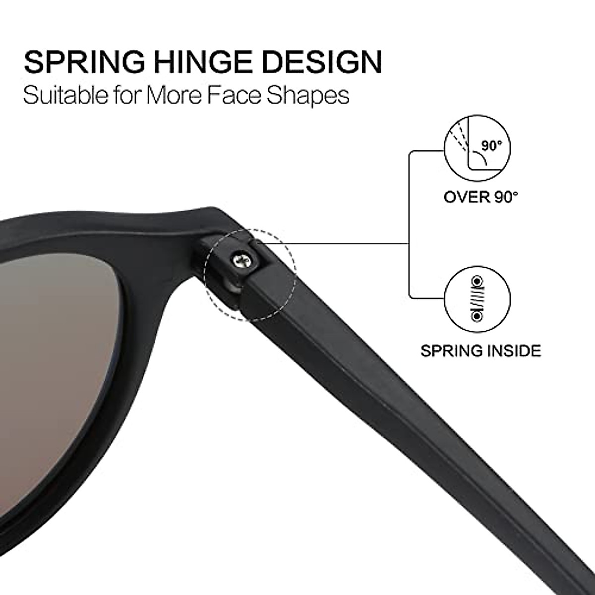 ZENOTTIC Polarized Round Sunglasses, Stylish Sunglasses for Men and Women Retro Classic, Multi-Style Selection