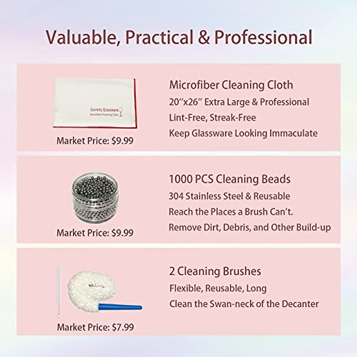 Gnimihz Wine Decanter - Handmade Lead-free Crystal Swan-neck Decanter, Elegant and Effective Wine Accessories, Wine Gifts, 1500ml