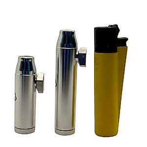 TORNADO´S Powder Dispenser for 1 and 2 Grams in Polished Aluminum. Discreet and Hygienic