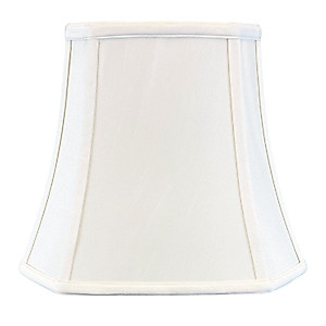 Royal Designs Square Cut Corner Bell Basic Lamp Shade, White, 9 x 16 x 13