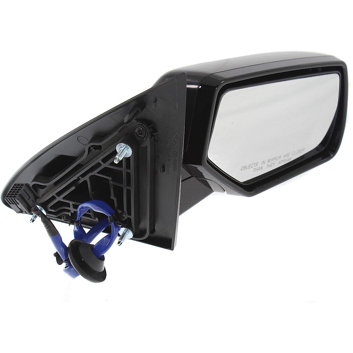 Kool Vue Right Power Heated Mirror for Chevrolet Tahoe Suburban GMC Yukon 2015-2020 Manual Fold Without Signal Light, Blind Spot, Memory, Puddle Lamp & Auto-Dimming Paintable Without Luxury Package