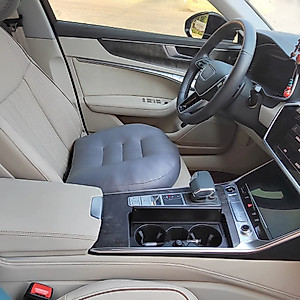 YITONGXXSUN Adult Booster Seat Cushion/Car Cushions for ShortPeople/Effectively Increase The Field of View by 12cm/4.7in,Back Fatigue Relief Chair Cushion Angle Lift Big Cushion/Grey