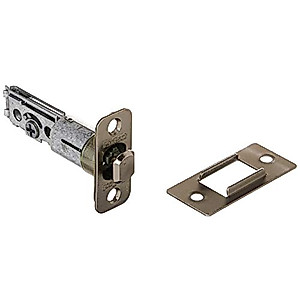 Kwikset 335 15 RND PCKT DR LCK Round Bed/Bath Pocket Door Lock in Satin Nickel