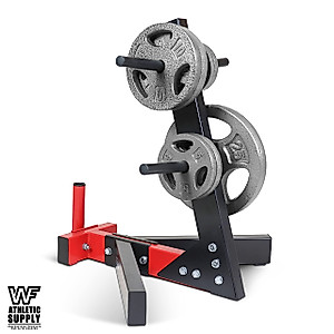 WF Athletic Supply Cast Iron 1-Inch Standard Grip Plate for Strength Training, Muscle Toning, Weight Loss & Crossfit - Multiple Choices Available