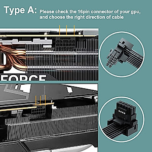 JOYJOM PCI-e 5.0 12VHPWR 16Pin Right Angle Adapter Female to Male Extension Cable, 16AWG 600W 12VHPWR 90 Degree Adapter for Graphic Card GPU 12+4pin RTX 3090Ti 4070Ti 4080 4090 (Type A)