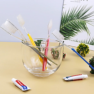 fafortune 30 Pack Disposable Toothbrushes with Toothpaste (5 Colors)