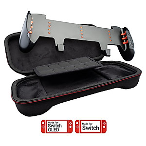 Satisfye – ZenGrip Pro Gen 3 OLED Slim Bundle, Accessories Compatible with Nintendo Switch - The Bundle includes: Black Pro Grip, Slim Case