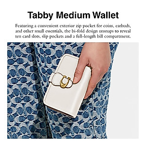 Coach Smooth Leather Tabby Medium Wallet