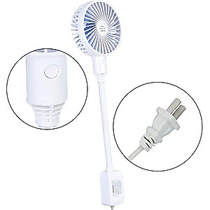 Mini Personal Fan Gooseneck Desk Fan Three-speed Adjustable Desktop Fans Ultra-quiet Flexible Electric Fans with Super Magnetic Base for Sewing or Studying(purple)