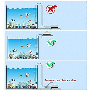 Aquarium Air Pump Accessories Kit with 80 Inch Standard Clear Airline Tubing, Air Stones, Check Valves, Suction Cups and Connectors for Fish Tank