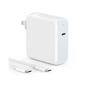 96W USB C Charger for MacBook Pro 16, 15, 14, 13 inch 2023, 2022, 2021, 2020, 2019, 2018, M1 M2 MacBook Air, iPad Pro, USBC Laptop Power Adapter, LED, 6.6ft 5A Cable Charging as Fast as MagSafe 3