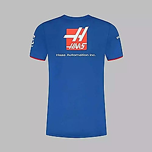 Haas F1 Team Haas Racing F1 2022 Men's Team Fitted T-Shirt Blue
