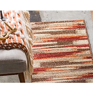 Unique Loom Autumn Collection Area Rug - Wheat (2' 7" x 10' Runner, Multi/ Beige)