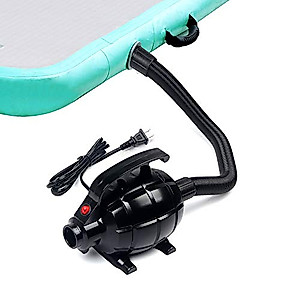 Triclicks Electric Air Pump For Inflatable Air Tumble Track Gymnastics/Flooring/Tumbling/Yoga/Taekwondo/Exercise Gym Fitness Training Mat Inflatable Stand Up Paddle SUP Board, 110-120V